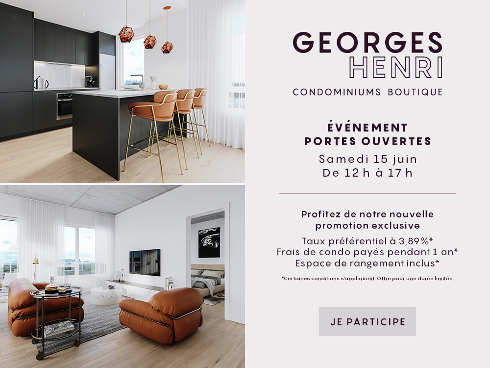 Georges Henri: Condominiums boutiques à Brossard